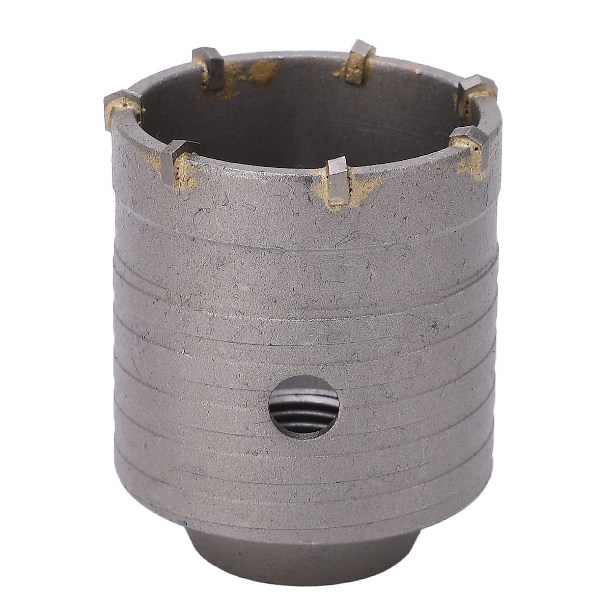 Carbide Hole Saw Drill Bit, 60mm Carbide Hole Saw Concrete Core Drill Bits, Hole Saw Kit Hollow Drill Pipe Drilling Reamer for Wall Stone Concrete Bricks Tungsten Tips Hollow Hole Cutter for Brick