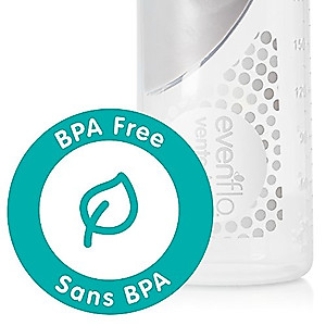 Evenflo Feeding Advanced Angled Vented Bottles, 9 Ounce (Pack of 6)