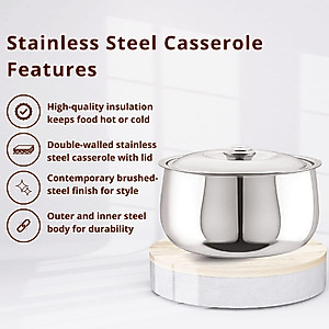 Stainless Steel Casserole, HotPot, chapati Box/chapati Container/hot case (1000)