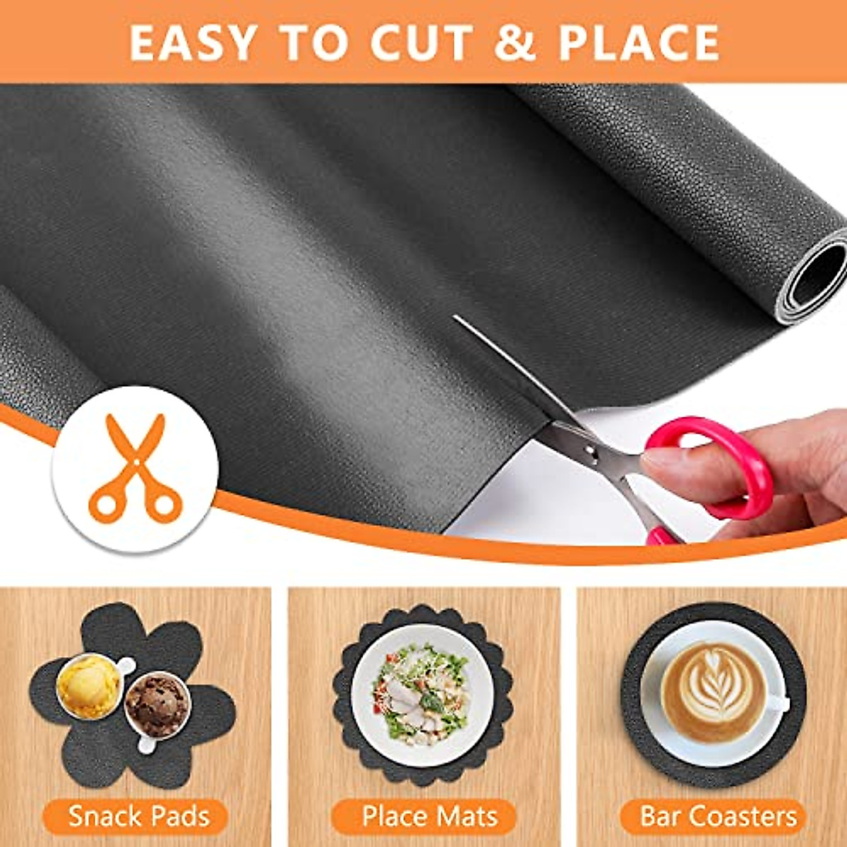 WochiTV Shelf Liner for Cabinets, Drawer 11.8 x 59 inches, Non Adhesive Non Slip Foam Mat for Kitchen, Pantry, Bathroom, Cupboard, Garage, Closet, Shelves, Drawer, Tool Box, Black