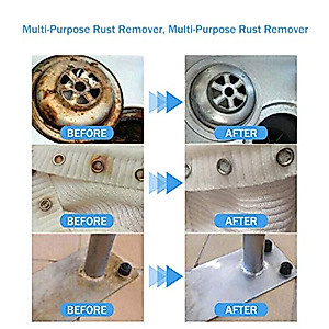 RustOut Instant Remover Spray 100ML - Rust Stain Remover - Easily Clean - For Metal Parts, Rollers, Door Hinges and Brake Parts, Anti Corrosion and Anti Rust, For RVs, Boats, Cars (B)