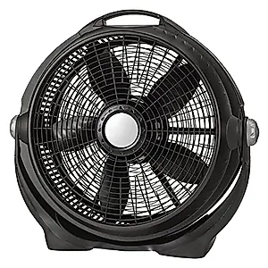 NW 20" Wind Machine Air Cirulator Floor Fan with 3 Speeds,Black