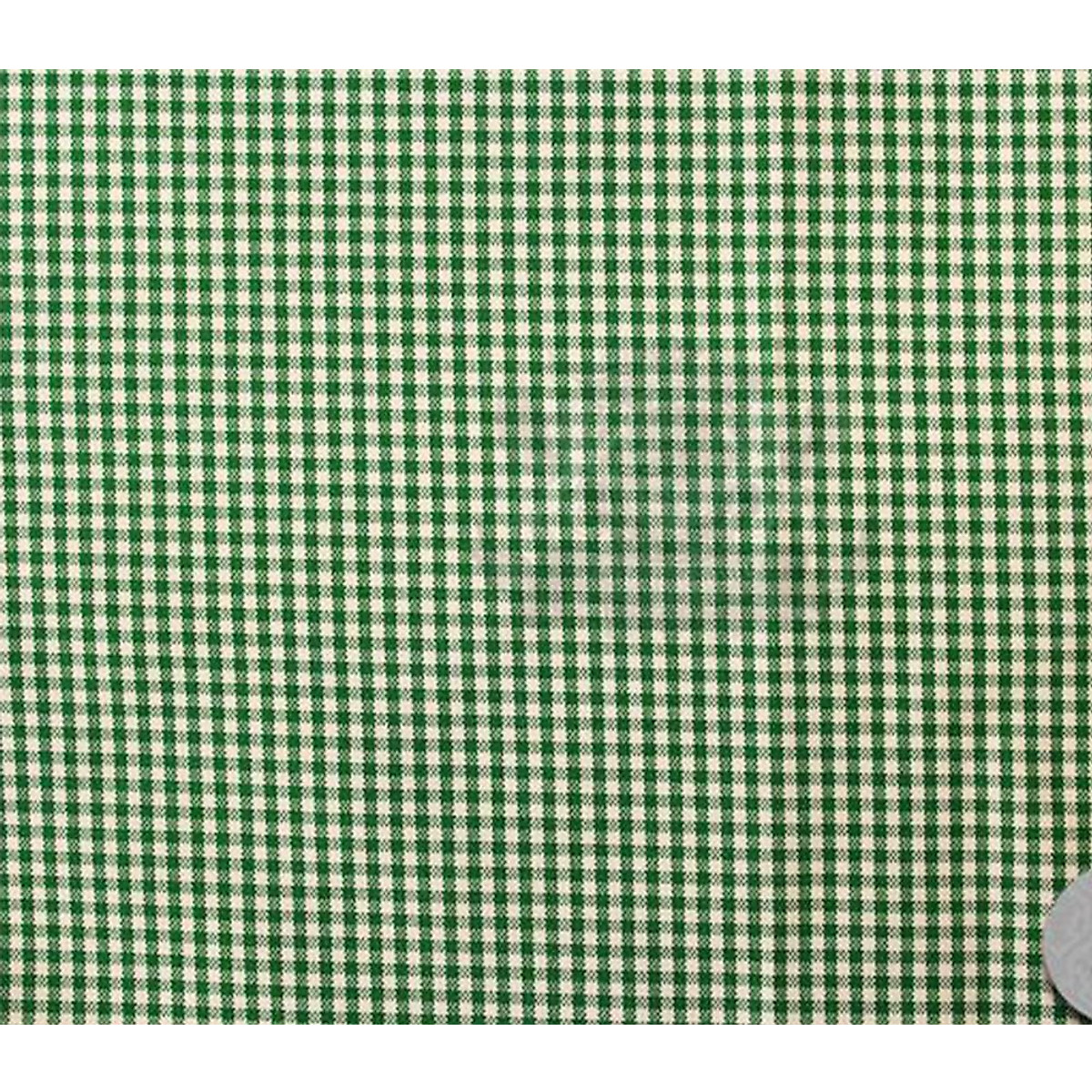 Poly Poplin Gingham Fabric Mini Checkers 58" Wide Sold by The Yard (Hunter Green)