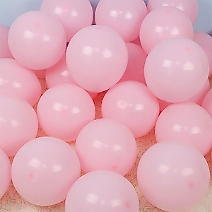 5 inch Pastel Pink Balloons, 100 pcs Mini Macaron Pink Light Pink Latex Balloons for Birthday Wedding Baby Shower Party Decorations (Pastel Pink)