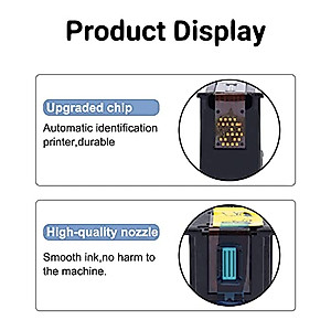 63 Ink Cartridges for HP 63XL 63 XL Topink 63 Ink Cartridge Combo Pack Compatible with Officejet 3830 4650 4652 4655 5200 5255 Envy 4520 4512 Deskjet 1112 2130 2132 3630 3632 Printers