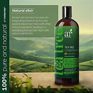 artnaturals Tea Tree Conditioner 16 Fl Oz - Sulfate Free – Made w/ 100% Pure Natural Therapeutic Grade Tea Tree Essential Oil - For Dandruff, Sensitive, Itchy, Dry scalp - For Men & Women