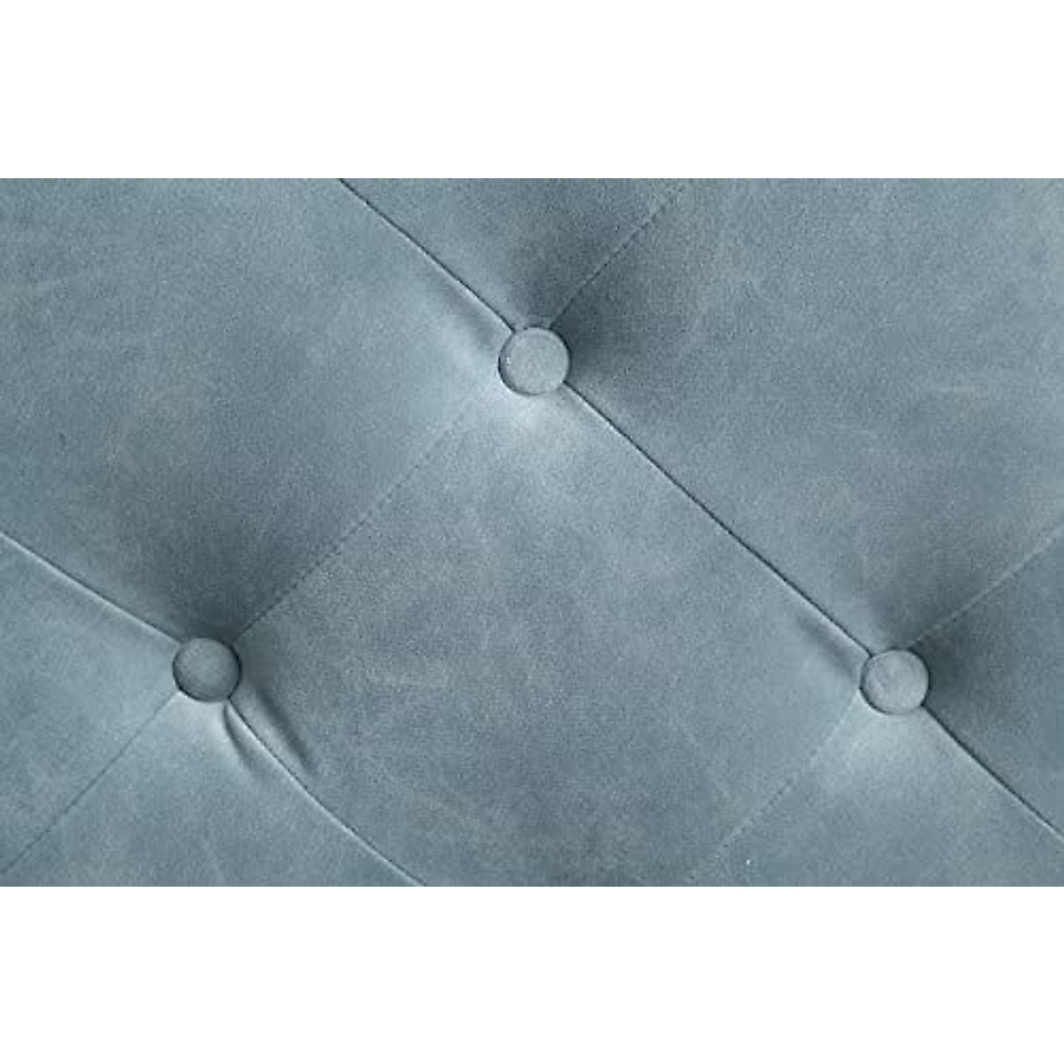 Acme Atronia Fabric Upholstered Tufted Sectional with 7 Pillows Deep Green