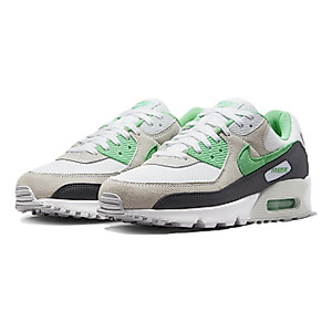 Nike Air Max 90 Men's Shoes (White/Spring Green-Anthracite, us_Footwear_Size_System, Adult, Men, Numeric, Medium, Numeric_11)