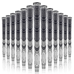 CHAMPKEY Premium Hybrid Golf Grips 13 Pack - All Weather Performance Golf Club Grips - Choose Between 13 Grips with Full Kits and 13 Grips