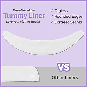 Tummy Liners - 31" Inch Size XXL (Set of 3) 100% Cotton from More of Me to Love