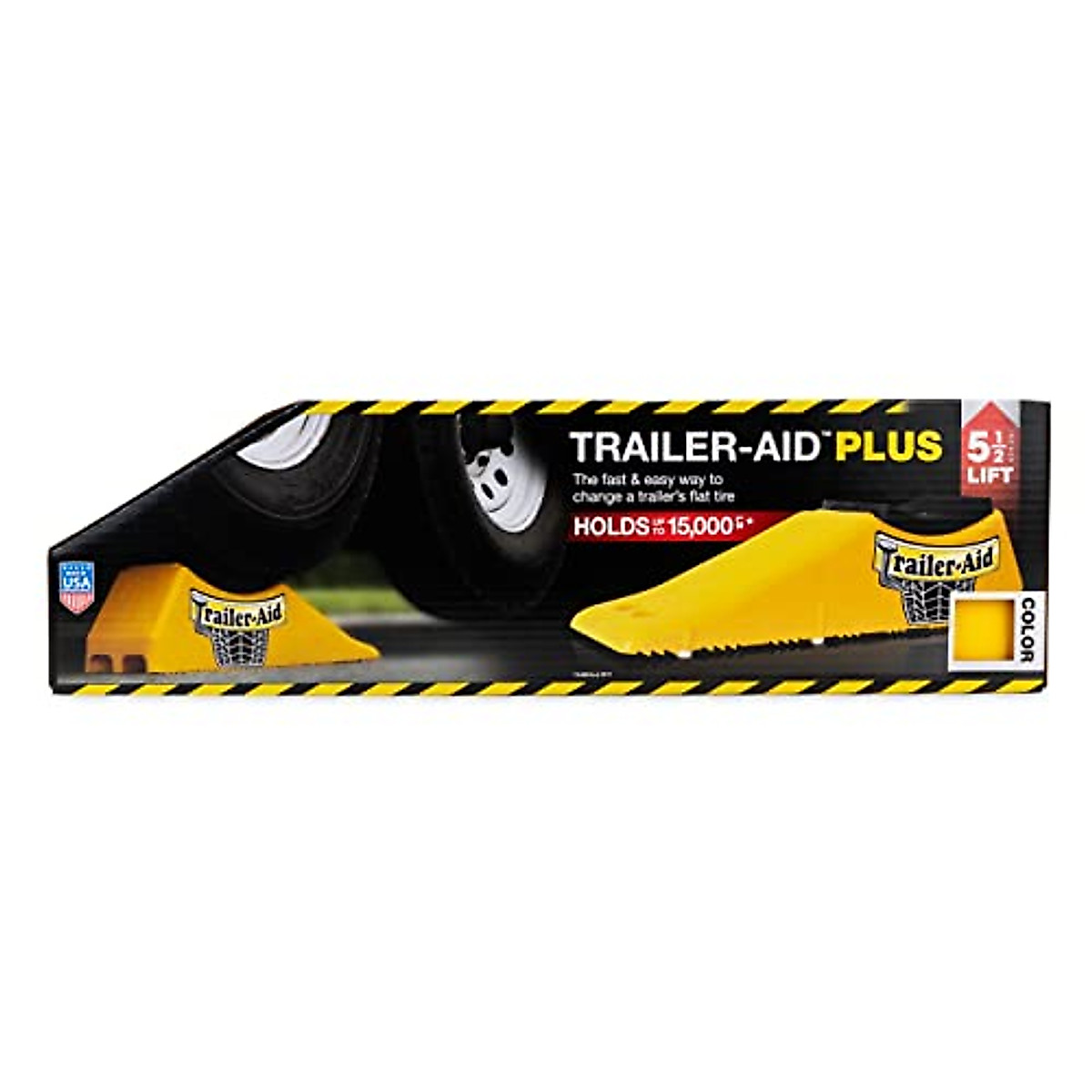 Trailer Aid 21002 Plus | Features a 5.5-Inch Lift & Crafted of Heavy-Duty Lightweight Polymer | Great for RVs, Campers, Travel Trailers, and More