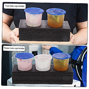 BCOATH 4 Pcs Cup Holder Milk Tea Holders Drink Carrier Tray to Go Coffee Holder Drink Carry Holder Cup Carrier Tray Tray Black Trays Takeout Cup Trays Cold Drink Pearl Cotton Sofa