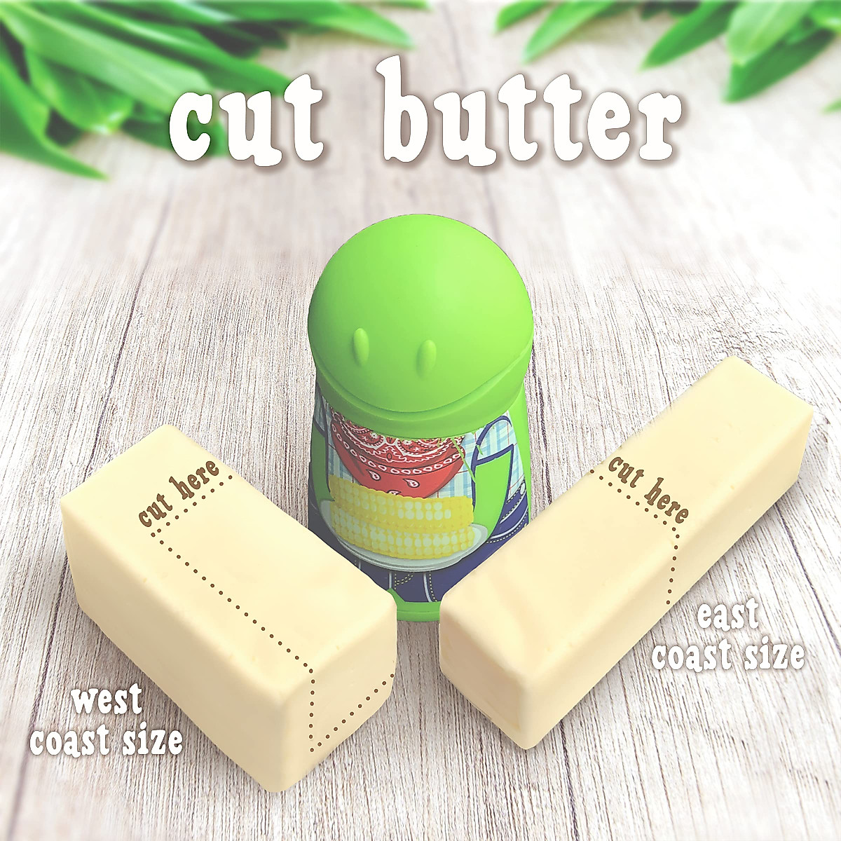 Talisman Designs Butter Boy Butter Keeper & Spreader, Green