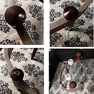 bnafes 18mm/0.7" Furniture Desk Glass Transparent Anti-Collision Suction Cups Sucker Hanger Pads for Glass Plastic Without Hooks, Pack of 10