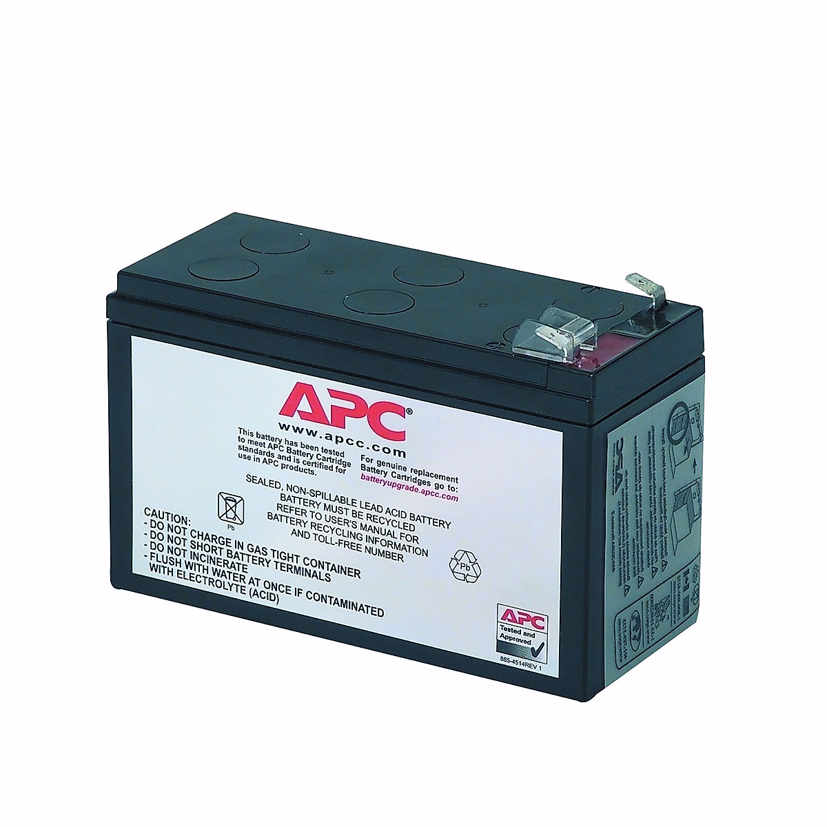 APC UPS Battery Replacement RBC17 for APC Models BE650G1, BE750G, BR700G, BE850M2, BE850G2, BX850M, BE650G, BN600, BN700MC, BN900M, and Select Others