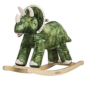 Rockin' Rider Terry The Rocking Triceratops, Green , Large
