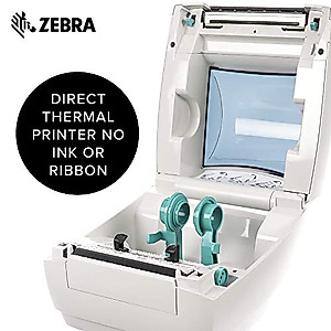 ZEBRA GC420d Direct Thermal Desktop Printer Print Width of 4 in USB Serial and Parallel Port Connectivity GC420-200510-000