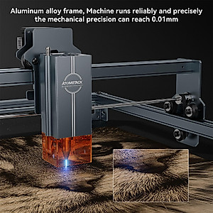 ATOMSTACK X7 Pro 50W Laser Engraver, Laser ingravor Cutter, 10W Output Power CNC Laser Engraver Cutting Machine, Eye Protection Fixed-Focus, DIY Laser Marking for Wood and Metal, 400x410mm