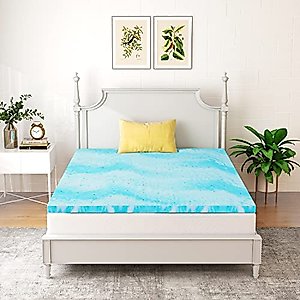 Full Mattress Topper, 3 inch Cooling Gel Memory Foam Mattress Topper, CertiPUR-US Certified