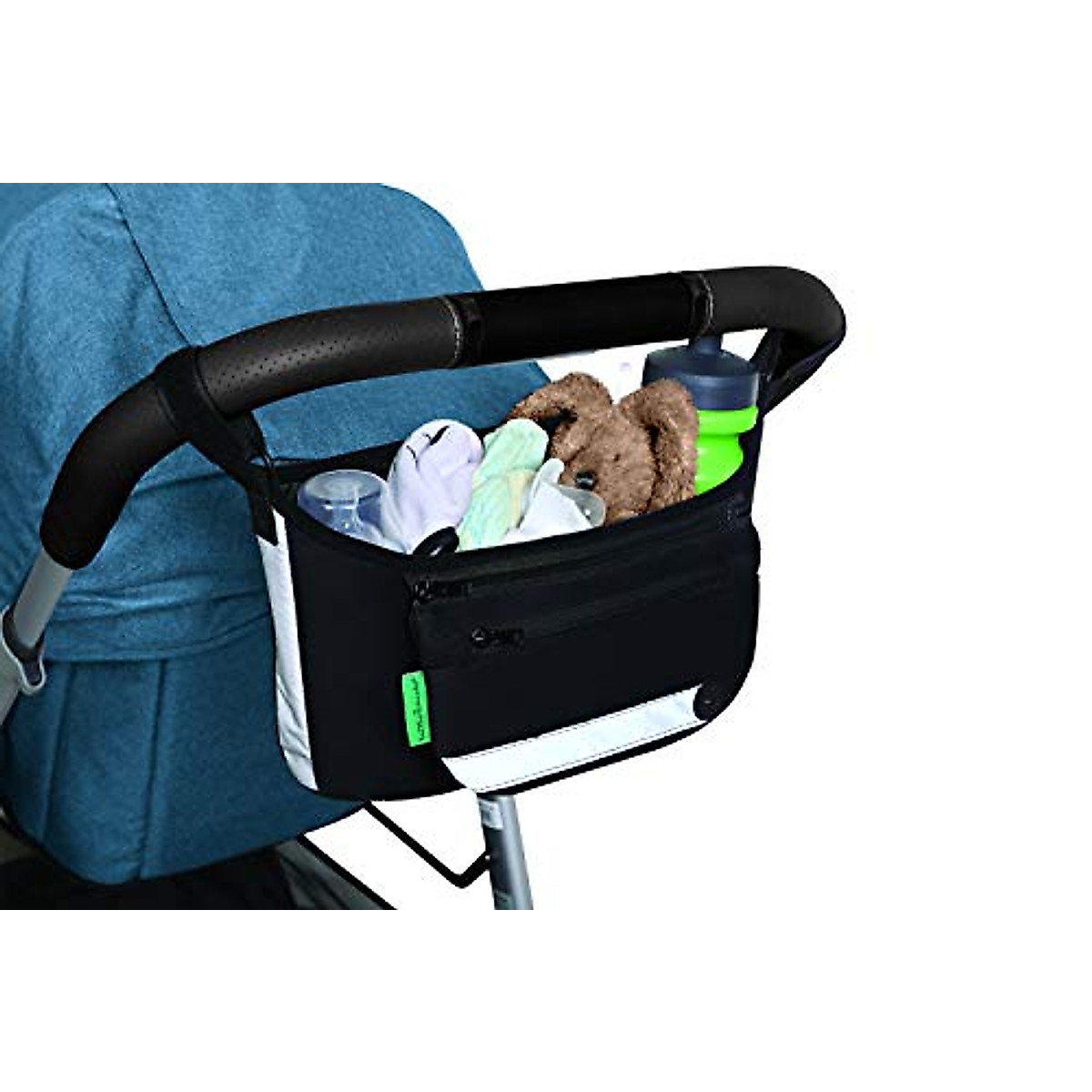 Little Chicks Universal Stroller Organizer Bag, Detachable Wristlet & Reflective Panel - Model CK098