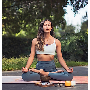 CrystalTears Amethyst Healing Crystal Necklace Natural Raw Amethyst Quartz Crystal Cluster Stone Pendant Necklace for Women Mother’s Day Gift for mom