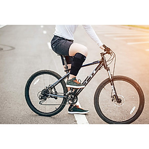 2U2O Calf Brace (Pair) - Adjustable Shin Splint Compression Support for Calf Pain Relief, Recovery, Sprain, Swelling, Tennis Leg, Lower Leg Wrap - Calf Sleeve for Men or Women - Universal Size