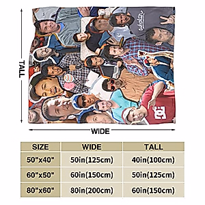 Adam Sandler Poster Throw Blanket Aesthetic Home Decor for Living Room Bedroom Birthday Gifts for Women Men Kids Hug Sleep Blankets Size 60"X50"