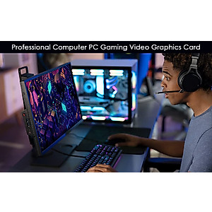 4GB GDDR5 Graphics Card,Computer PC Gaming Video Graphics Card,128bit 1000MHz Core Frequency Supports DirectX 11 PCI Express X16 2.1,Gaming Graphics Card for AMD for Radeon HD 7670