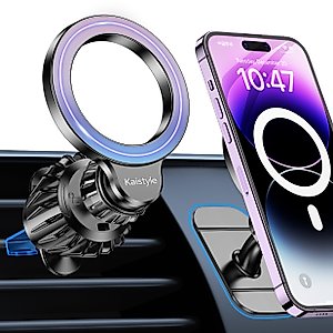 for iPhone Magsafe car Mount Vent【20 Strong Magnets 】Magnetic Phone Holder for Car Vent Cell Phone Holder Car Mount, Hands Free Car Phone Holder for Car for iPhone 15 14 13 Pro Plus Max Mag Safe Case