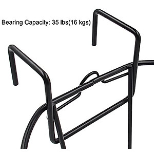 TQVAI 10" Hanging Planter, Rail Planter Baskets, Wire Flower Pot Holder Plants Hangers for Orchid, Deck, Patio Ledge, Balcony, Set of 3, Black