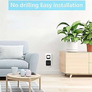 DLNLIY Outlet Wall Mount for Blink Sync Module 2 with Short Cable - Easy Installation No-Drilling Mounting Bracket for Blink Outdoor and Blink Indoor Home Security Cameras