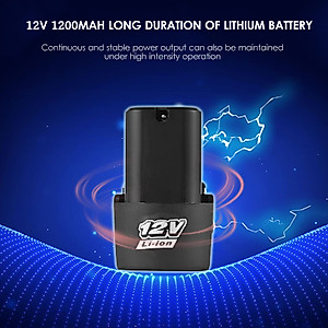 Cordless Angle Grinder, Weytoll 19500 rpm 12V Mini Angle Grinder,with 2 pcs Battery 2pcs Discs, for Plastic/Pipe/Drywall Cutting & Grinding