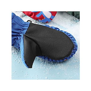 Century Star Winter Lined Fleece Toddler Mittens Waterproof Snow Mittens for Toddler Girls Boys Kids Snow Gloves Ski Alligator Navy 2-4T