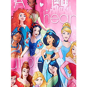 Disney Princess Girls Long Sleeve Nightgown Pajamas (4, Pink)