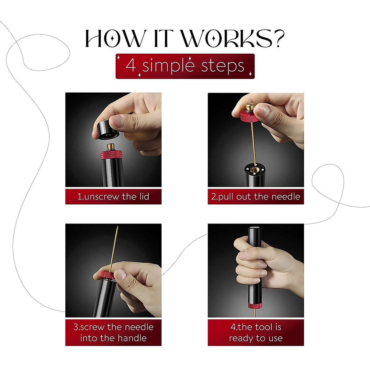 XALVA Air Pump Wine Opener - Travel Portable Air Pressure Wine Bottle Opener - Easy-Open Air Pressure Wine Opener Pump - Gifts for Wine Lovers - Efficient Wine Pump Opener for Home, Restaurant & Party