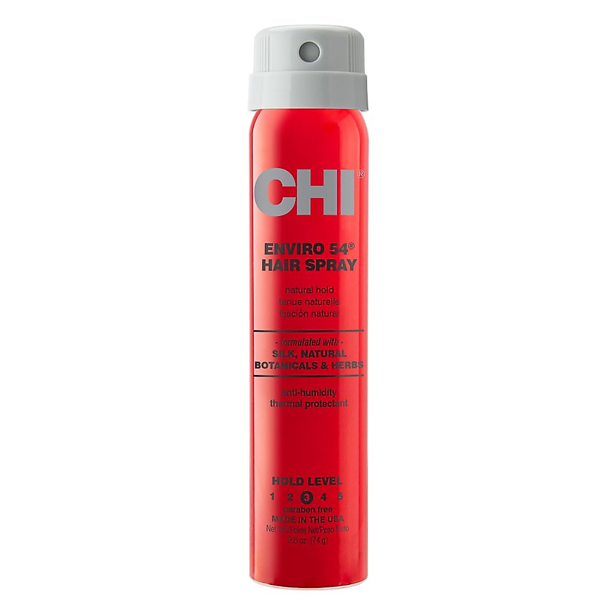 CHI Enviro 54 Hairspray, Natural Hold, Lightweight Spray to Finish & Secure A Variety of Hairstyles, Sulfate & Paraben-Free, 2.6 Oz