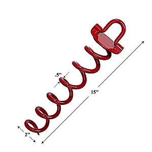 Pet Fit For Life Dog Tie Out Stake - Heavy Duty Yard Stake for Dogs with Swivel Ring for Cable Attachment - Safe for Dog or Puppy in Yard, Park, Camping or Beach