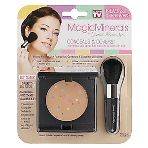 Magic Minerals by Jerome Alexander Mineral Powder Foundation with Color Correctors, Antioxidant Skincare Formula (Medium)