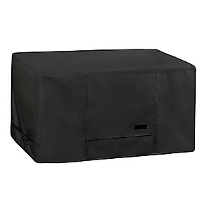 NettyPro Deck Box Cover, Fade Resistant Outdoor Patio Waterproof Storage Box Bench Cover for Rectangular 71-100 Gallon Resin Deck Box, 46 x 24 x 22 inch, Black