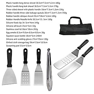 SEFAX Portable Grilling Utensil Kit, BBQ Tools Set, Grill Accessories, 20PCS Stainless Steel Grilling Kit, Suitable for Travel, Picnics, RVs, Camping, BBQs, Parties