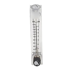 Water Meter, Acrylic Liquid Meter Panel Type Tester, 0.2, 2GPM Smart Testing for Measuring Control, Transparent and Lightweight with Long Working Hours, LZM, 15T