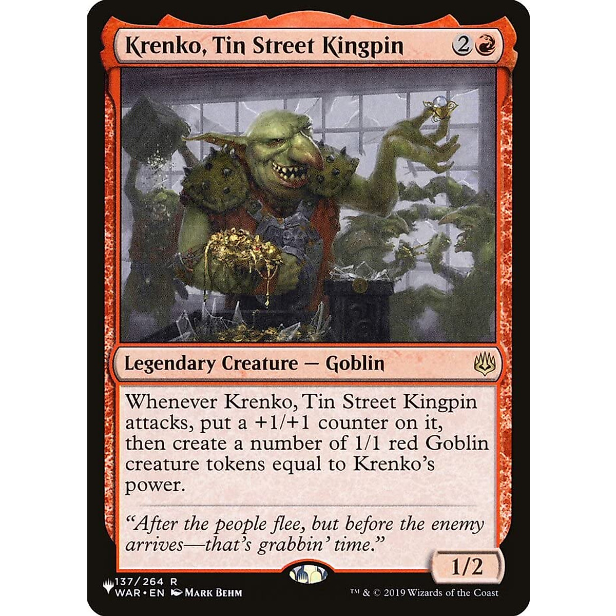 Magic: the Gathering - Krenko, Tin Street Kingpin - The List