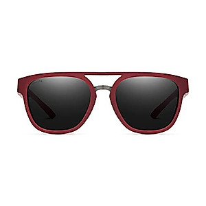 Smith Optics Agency ChromaPop Sunglasses, Matte Crystal Deep Maroon