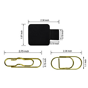 XIWUMOER 10 Pieces Pen Loop Holder,Self Adhesive Pen Holder,Stainless Steel Pen Holder,Pen Clips,Pencil Elastic Loop Designed for Notebooks,Journals,Calendars,Planners,Tablet Case for School, Office