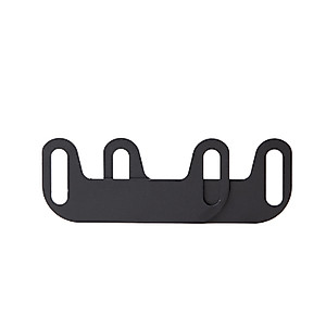 CWXEDN Touring Harley Stretched Bags Exhaust Adjustable Bracket Set ，2 Pieces Designed to Center your Exhaust with Stretched Bags and Fender Extension. (Black)