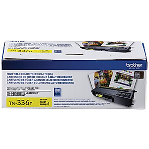 Brother TN336BK, TN336C, TN336M, TN336Y High Yield Black, Cyan, Magenta and Yellow Toner Cartridge Set