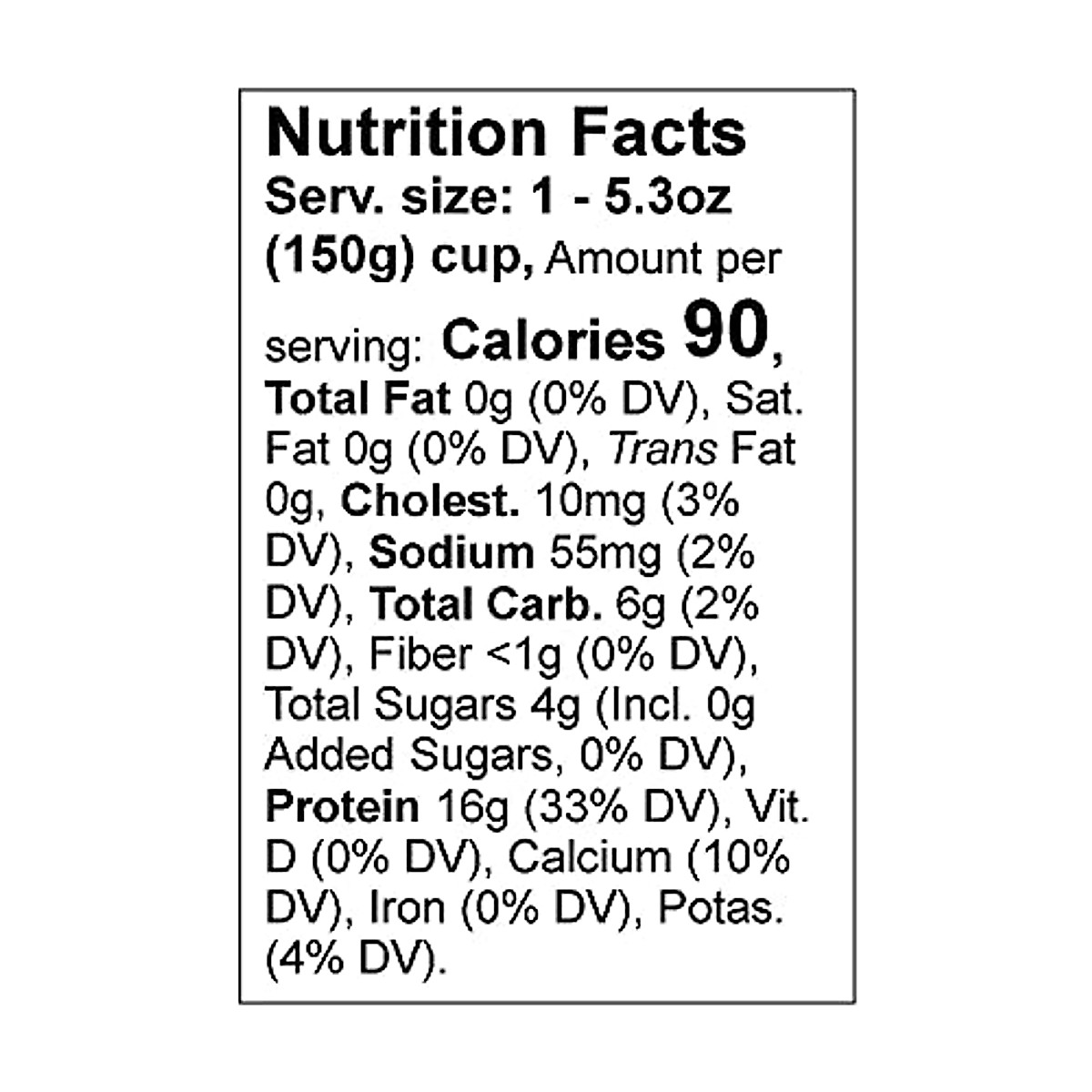 siggi's Icelandic Strained Nonfat Yogurt, Plain, 5.3 oz. Single Serve Cup – Thick, Protein-Rich Yogurt Snack