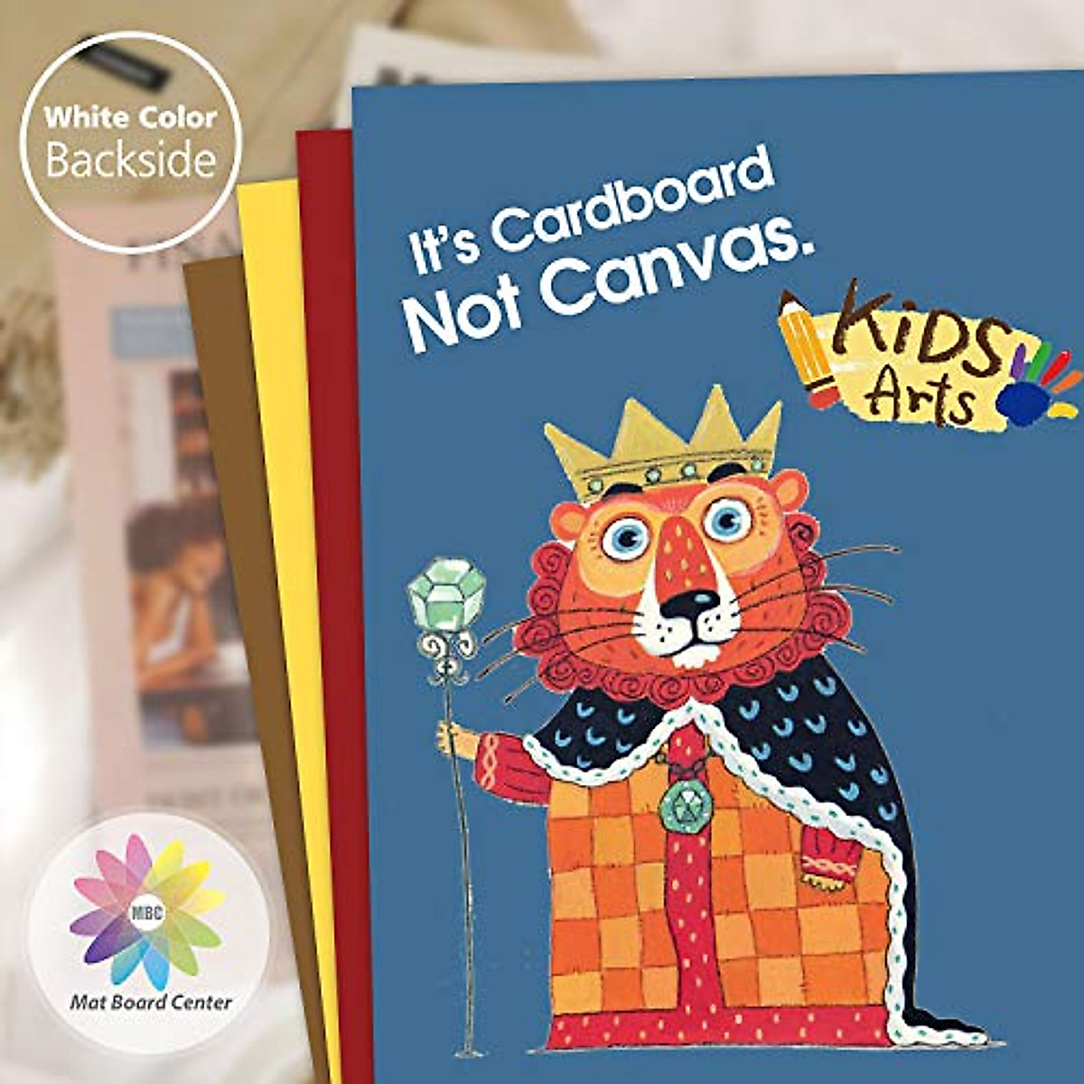 Mat Board Center, 10-Pack 11x14 Uncut Photo Mats Backing Boards - Mixed Color - for Frames, Photos, Pictures and More