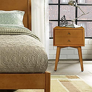 Crosley Furniture Landon Night Stand, Acorn