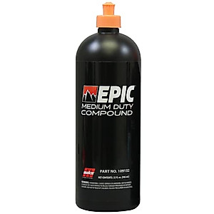 Malco Epic Medium-Duty Compound - Vehicle Paint Correcting and Polishing Compound/Removes Up to P2500 Sand Scratches/Polishes to Deep Showroom Gloss / 32 Oz. (109132)